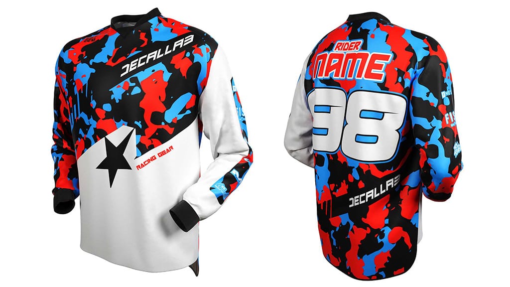 CAMO STRIKE WHITE Clothing, MX Jerseys - Decallab