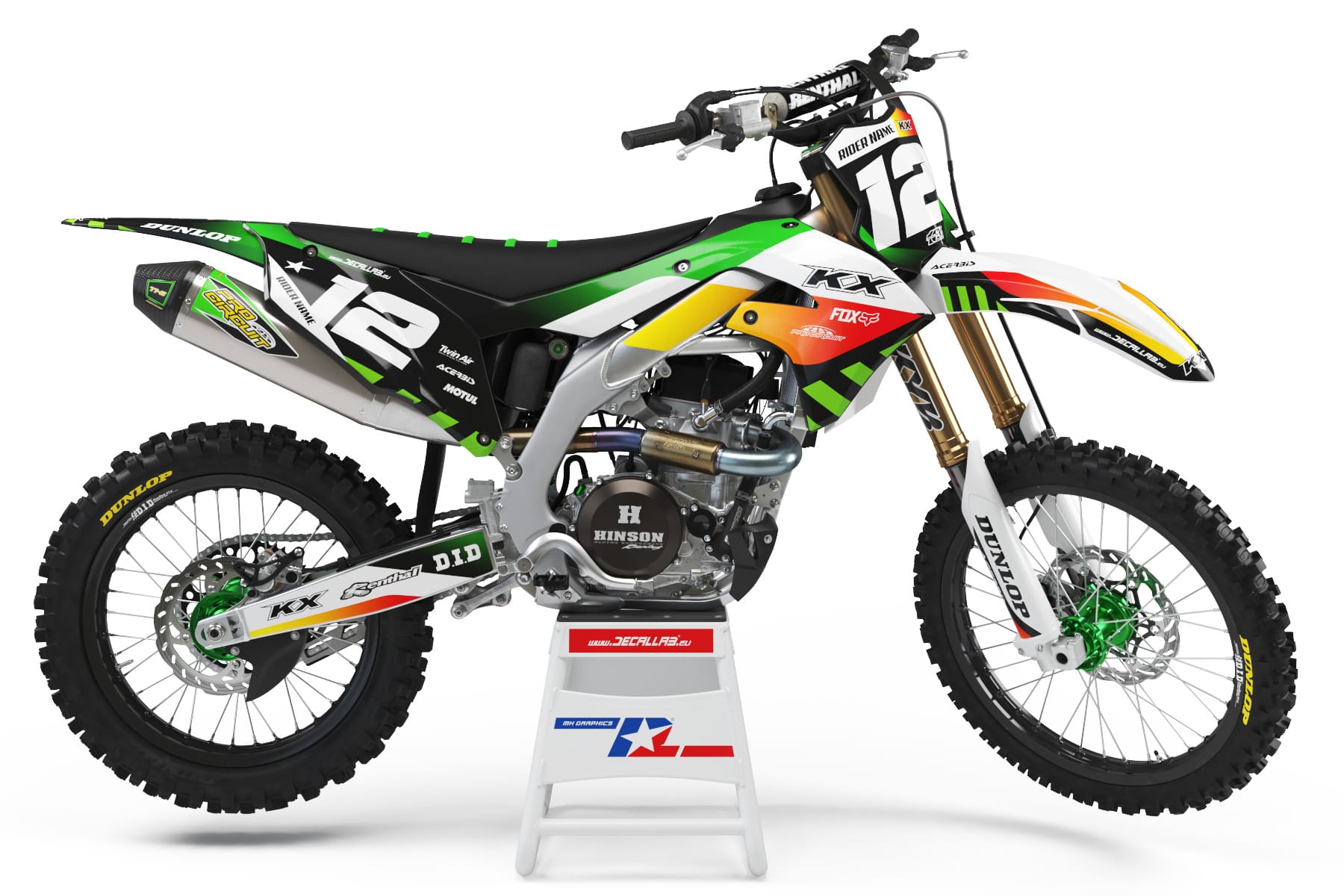 TWELVE VIVID Graphics, KAWASAKI - Decallab