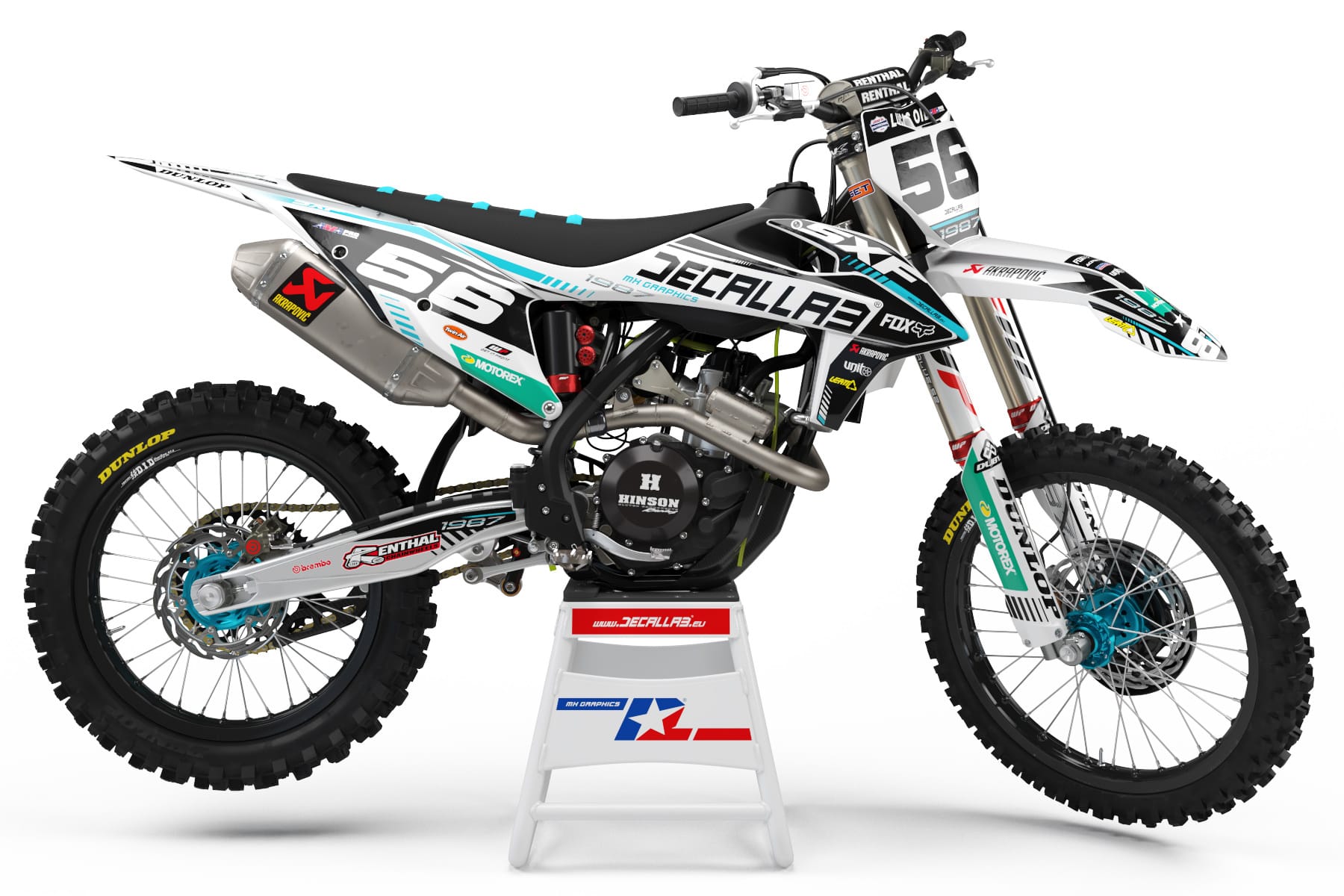 1987 BLUE Graphics, KTM - Decallab