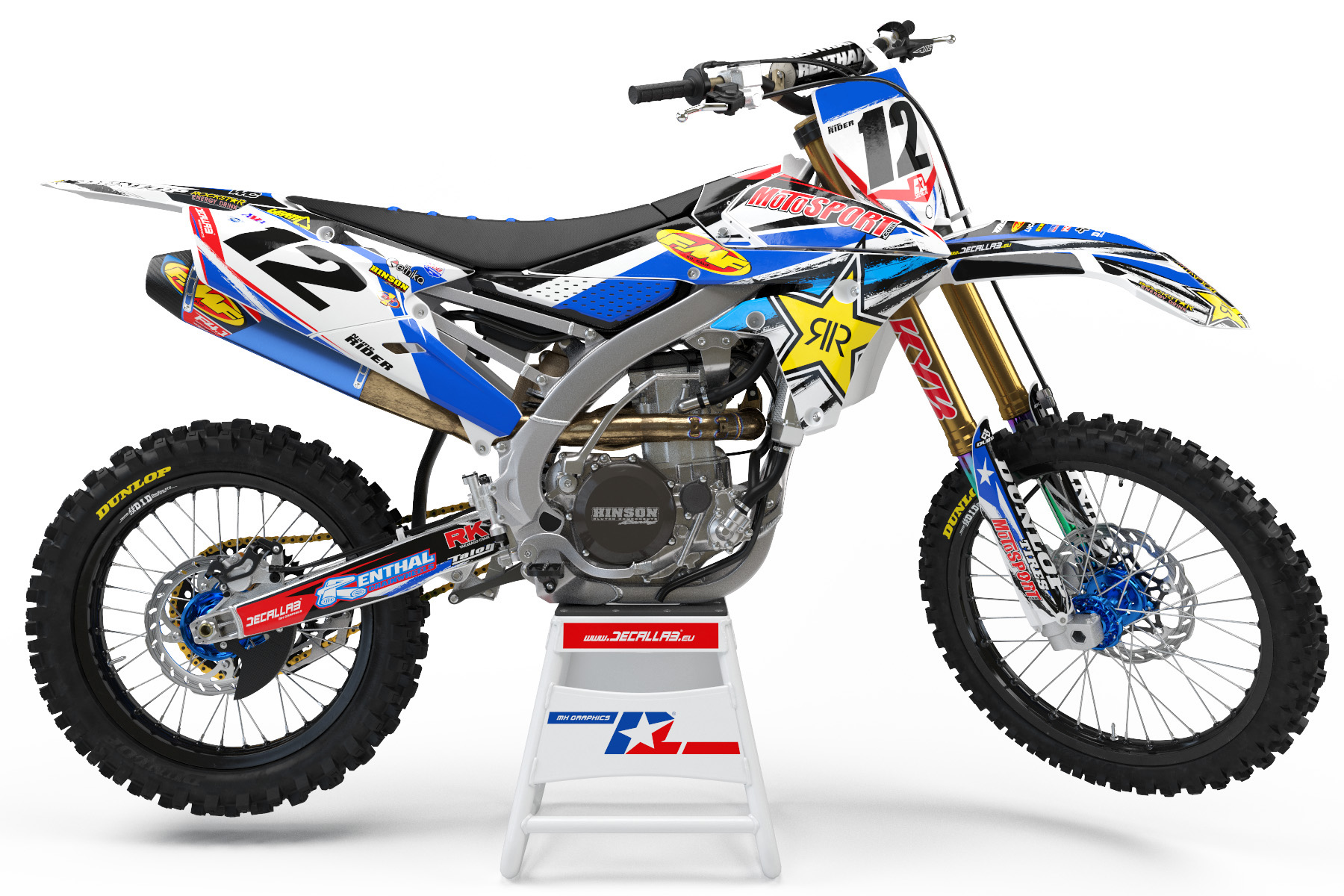 MERCURY BLUE Graphics, YAMAHA - Decallab