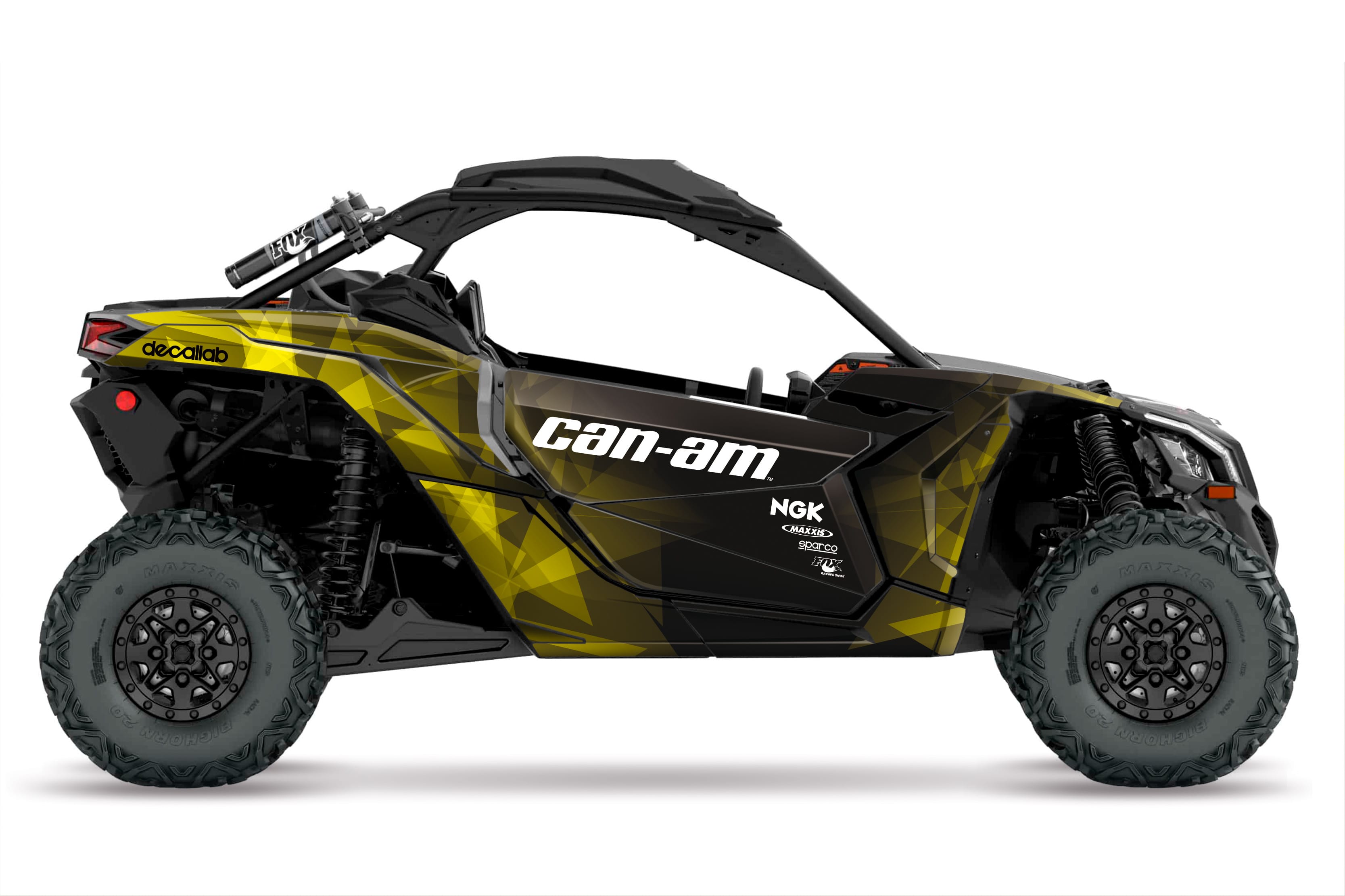 FLAKES YELLOW CAN AM, Graphics, UTV - Decallab