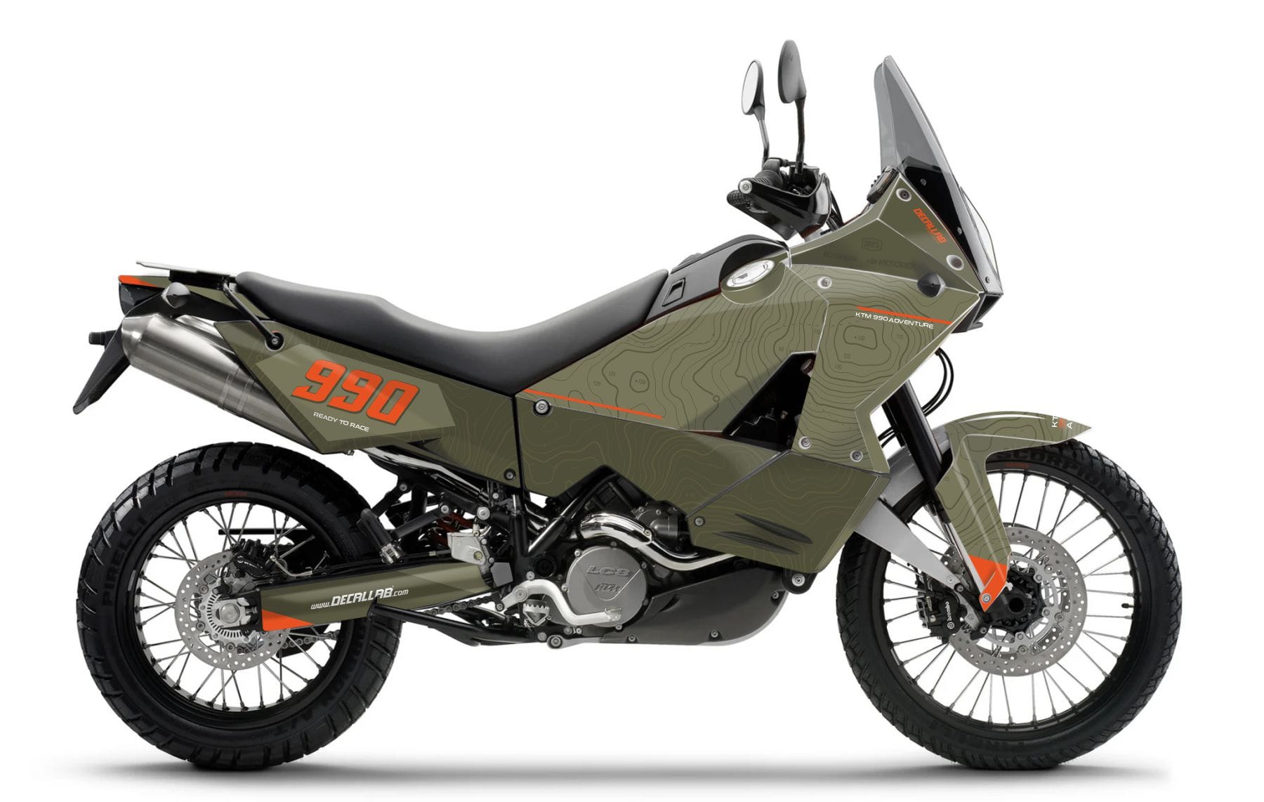 Adventure Bike Graphics for KTM - Decallab
