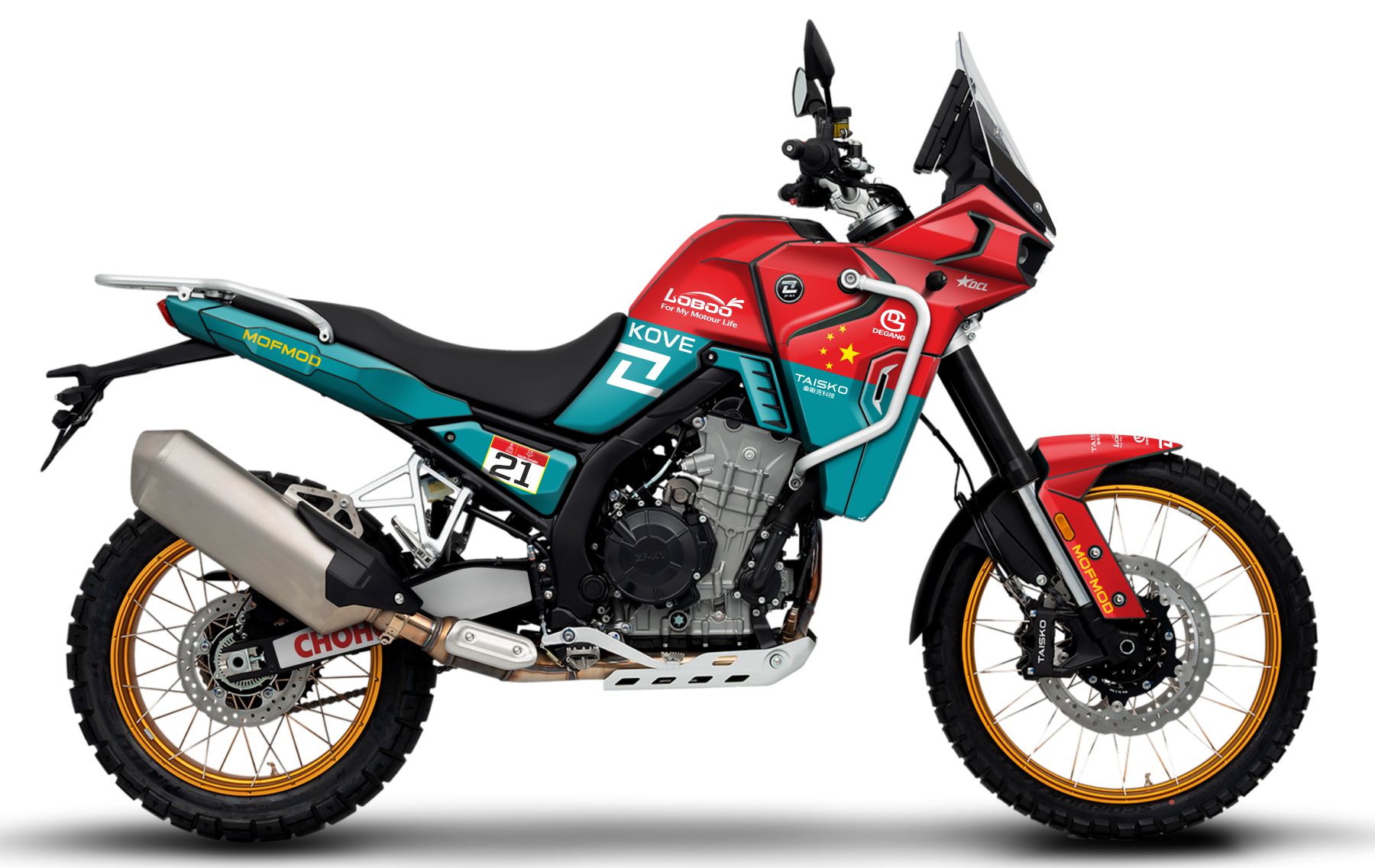 Adventure Bike Graphics for KOVE 800X - Decallab